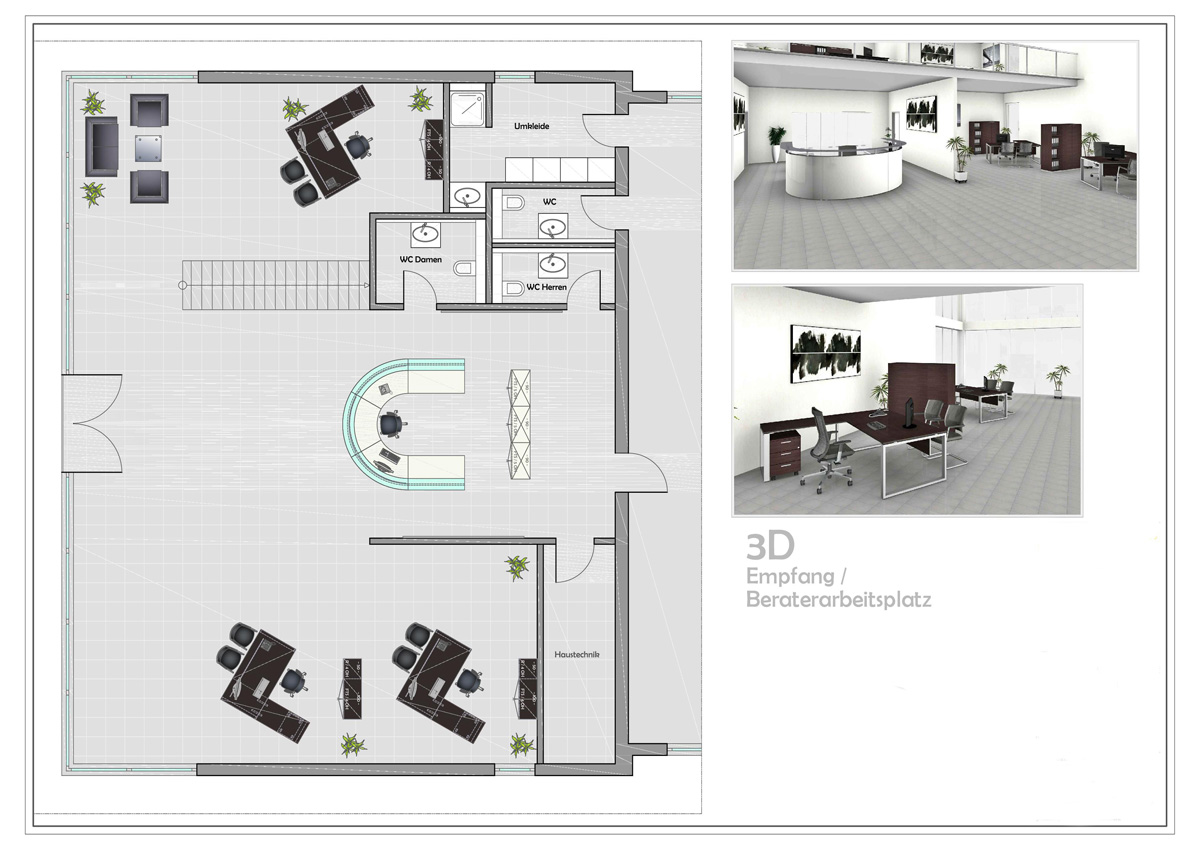 Kostenlose Büroraumplanung | Klassiker Direkt